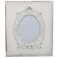 Antique white baroque frame by Antic Line, ideal for a shabby chic decor