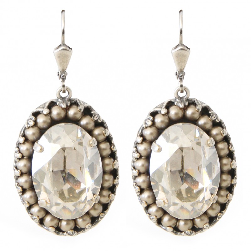 Swarovski® Silver Shade Swarovski® Crystal Beads with Swarovski® Light ...