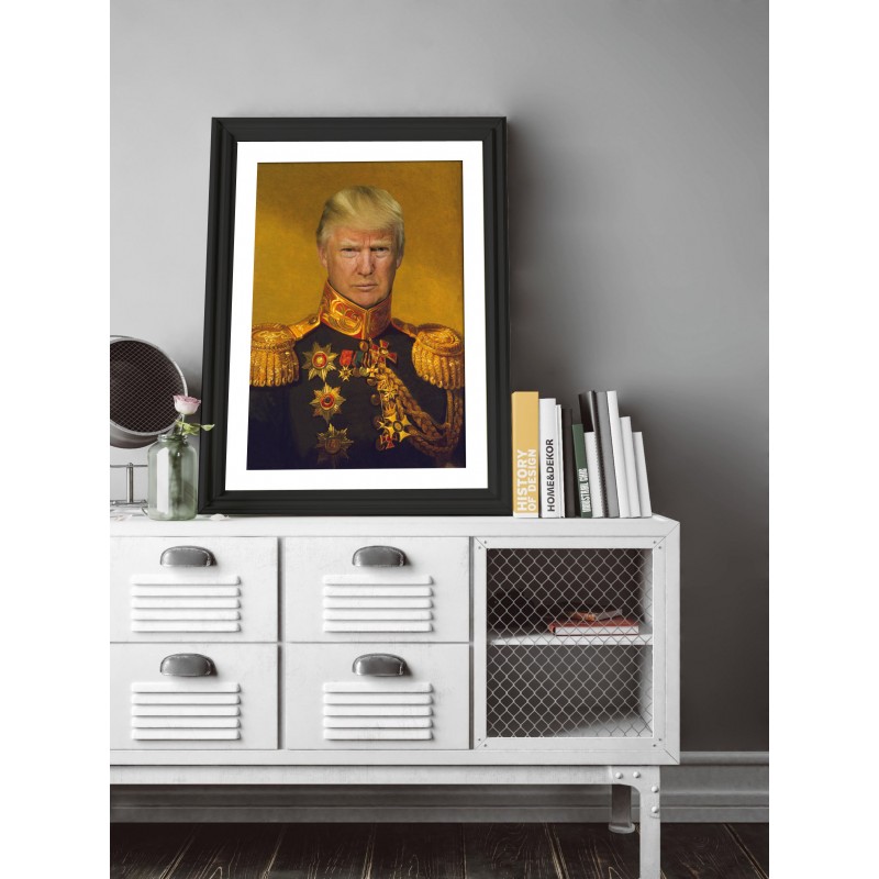 Affiche du portrait de Donald Trump en général d'Empire au format 30 x ...
