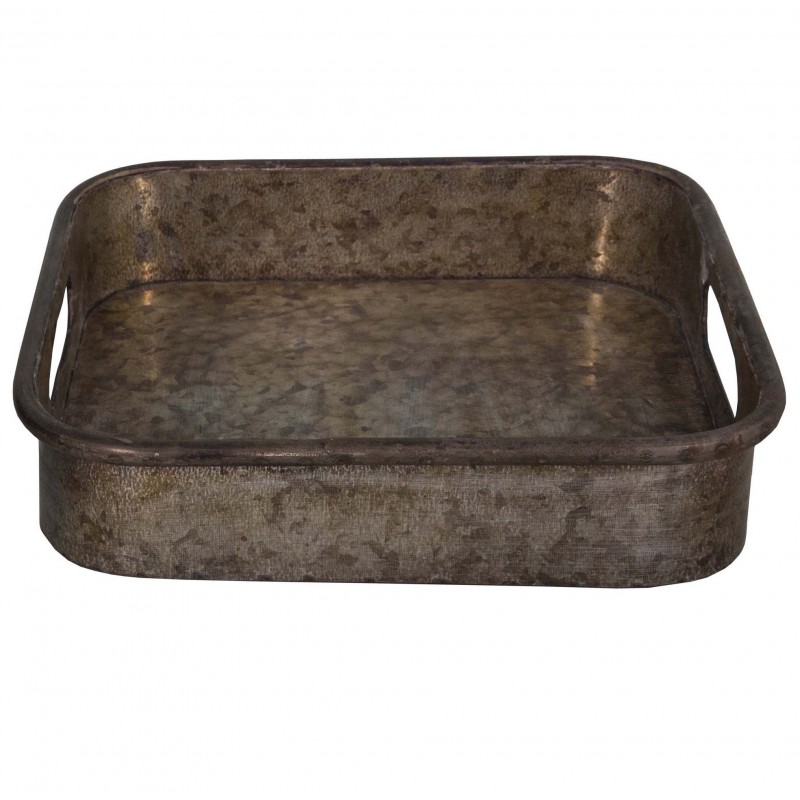 Set of 2 zinc trays by Antic Line ideal for a shabby chic style in a ...